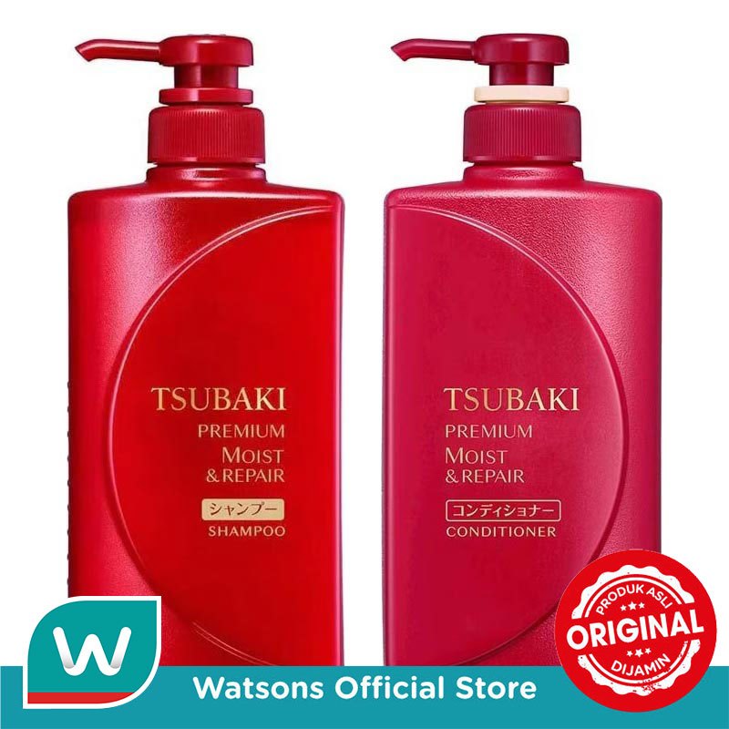Jual Tsubaki Premium Moist & Repair Bundle 490ml (Shampoo & Conditioner ...
