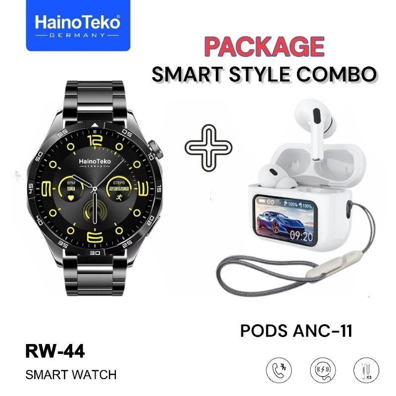 Jual PAKET PROMO Smartwatch HainoTeko RW-44 + Headset ANC-11 ...