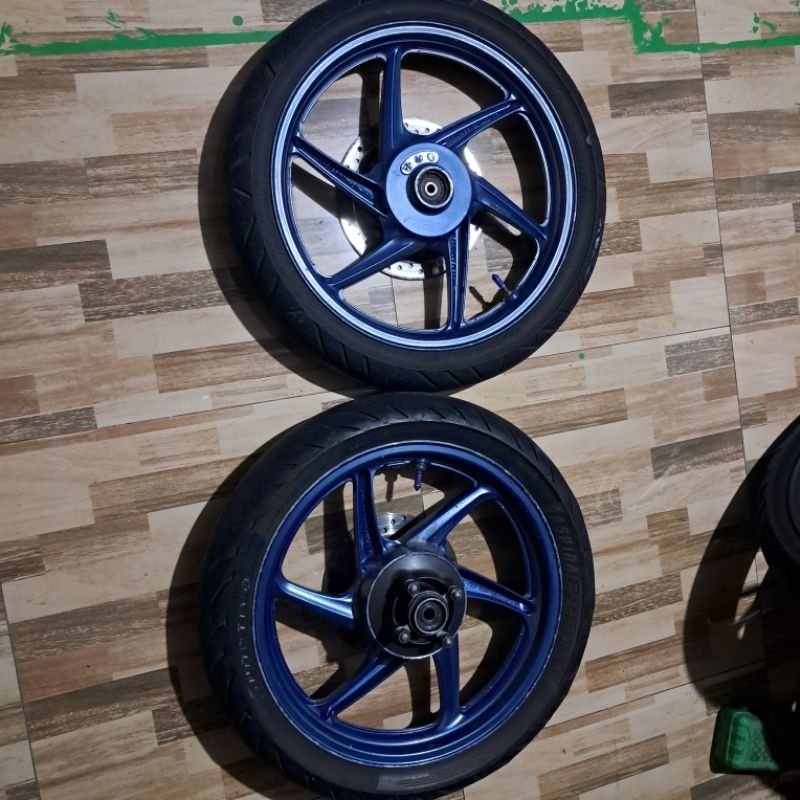 Jual Velg old CB150R repaint biru fullset | Shopee Indonesia