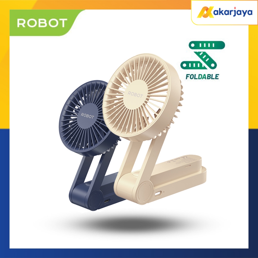 Jual ROBOT RT-BF22 Mini Fan Foldable Kipas Genggam Portable 1200mAh USB C | Shopee Indonesia