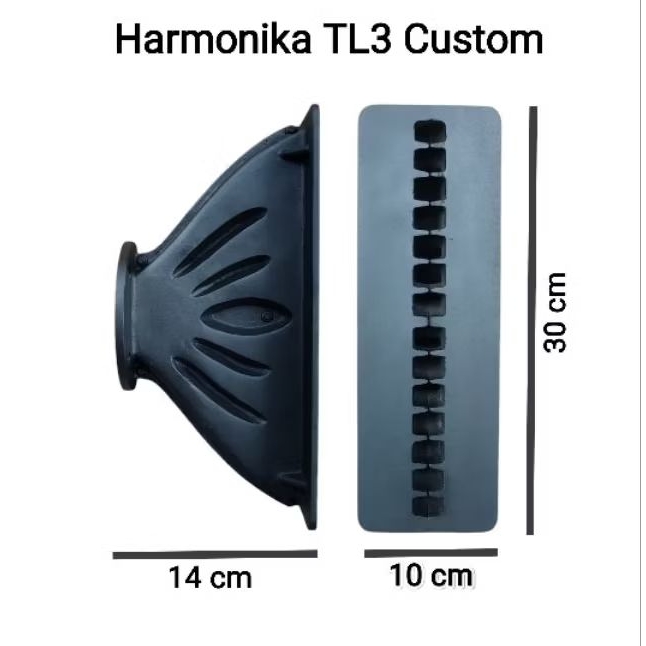 Jual Horn tweeter Harmonika box TL3 Custom 10x30 cm bahan cor diral ...