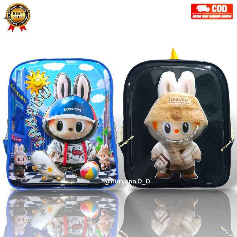 Jual LABUBU TAS ANAK TK PAUD & SD 3D BER LED TIMBUL ( NYALA ) TAS ANAK MURAH TAS LABUBU VIRAL ...