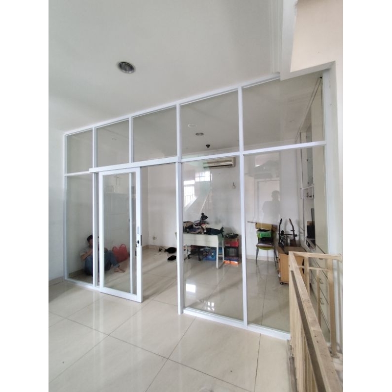 Jual PARTISI ALUMINIUM DAN PINTU SLIDING KACA BENING (CUSTOM MODEL DAN ...