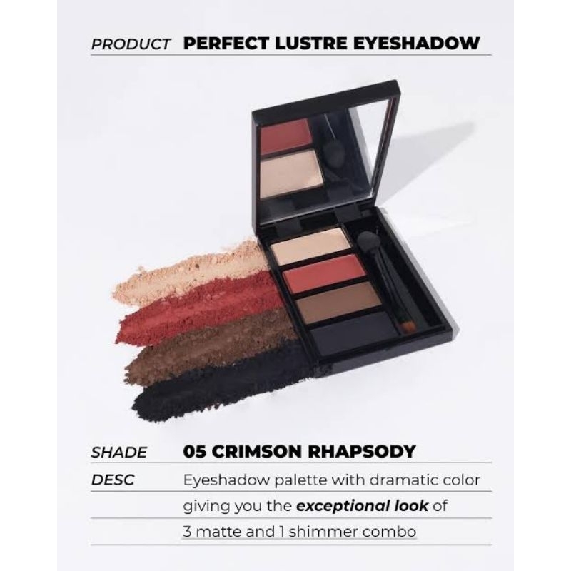 Jual Viva Queen Perfect Lustre Eye Shadow Shade Warna No 05 Crimson ...