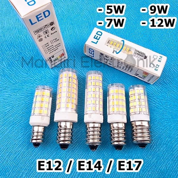 Jual Lampu Halogen Kacang LED Lampu Hias E12 E14 E17 5W 7W 9W 12W Warna Putih Warm White Lampu ...