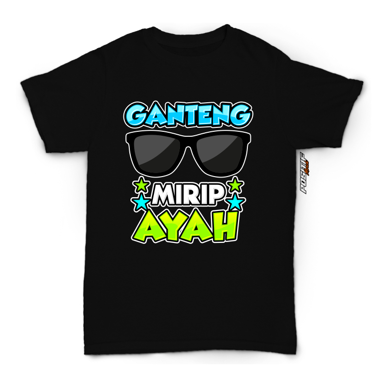 Jual Baju Kaos Anak Laki-laki Ganteng Mirip Ayah Positif Merch | Shopee ...