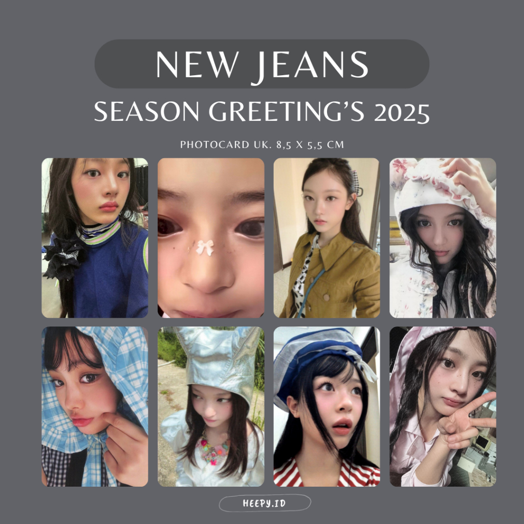 Jual [NJ] UNOFFICIAL PHOTOCARD NEWJEANS SEASON GREETINGS 2025 | Shopee Indonesia