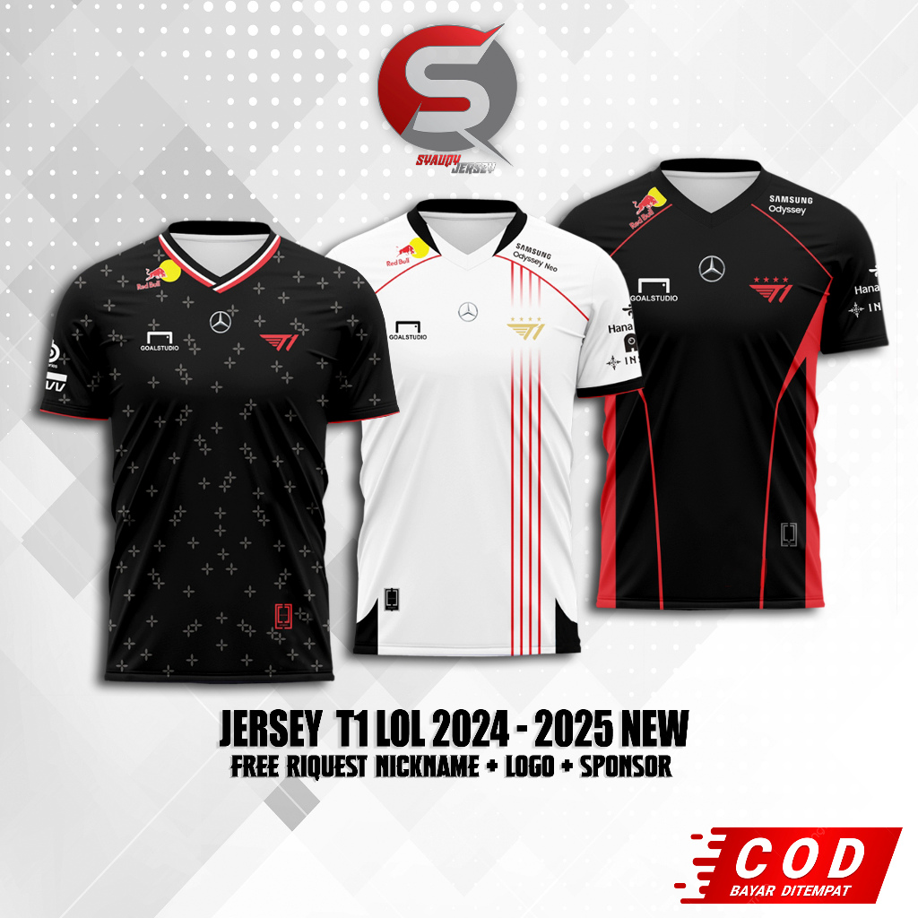 Jual JERSEY KAOS BAJU T1 WORLDS 2024 NEW ( free custom nickname ) | Shopee Indonesia