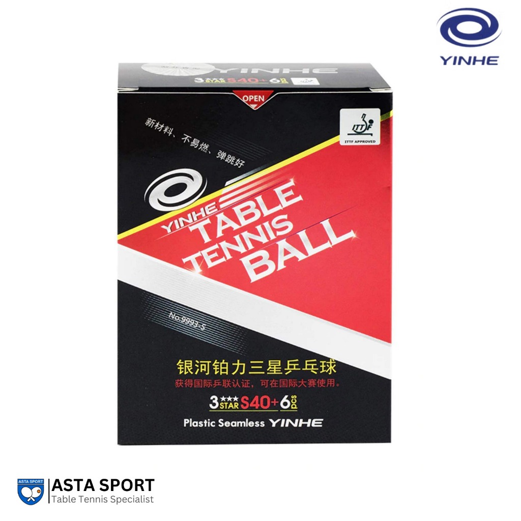 Jual Yinhe 3-Star S40+ Premium Seamless/ Bola Pingpong Tenis Meja | Shopee Indonesia
