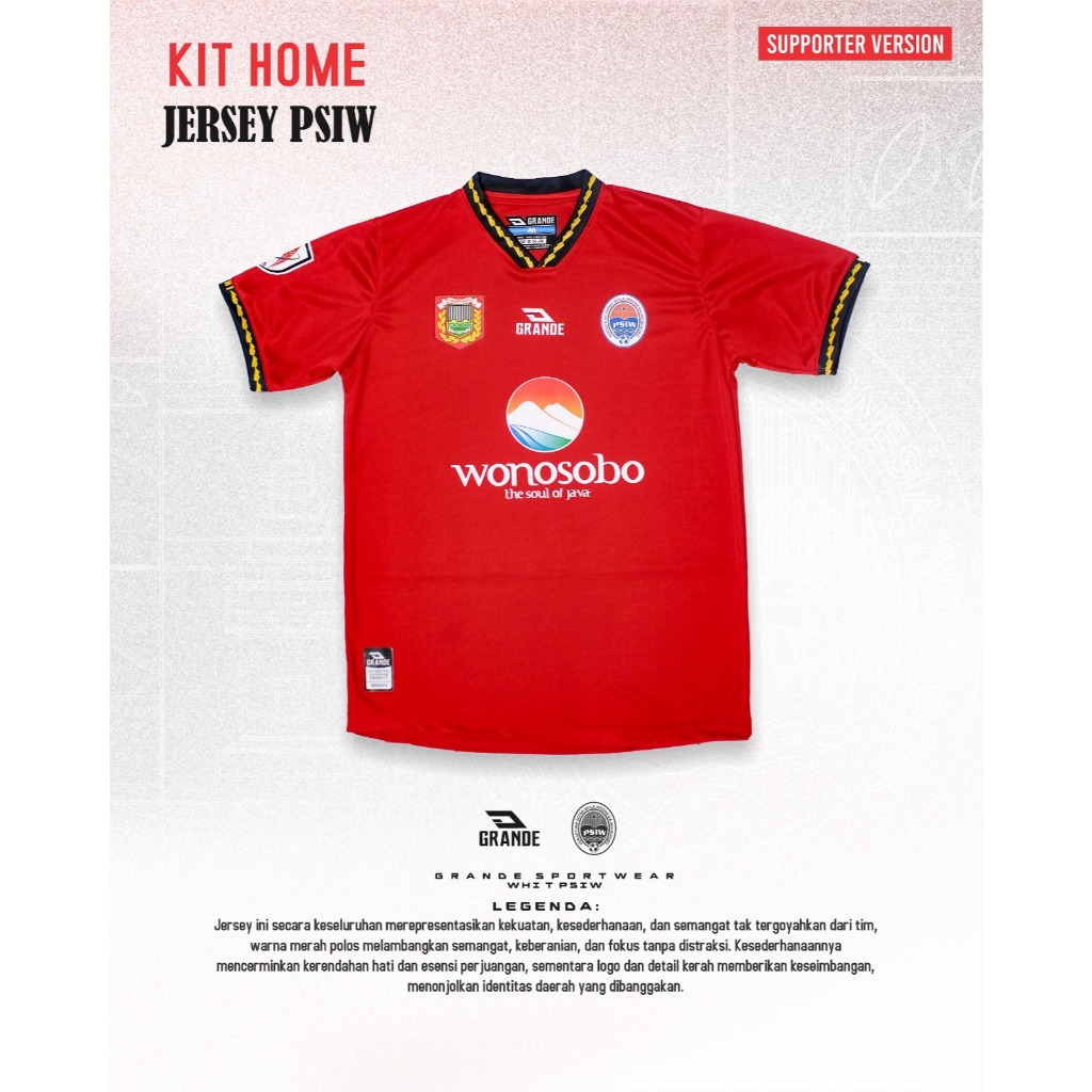 Jual JERSEY PSIW WONOSOBO HOME MUSIM 2025 SUPORTER VERSION | Shopee ...