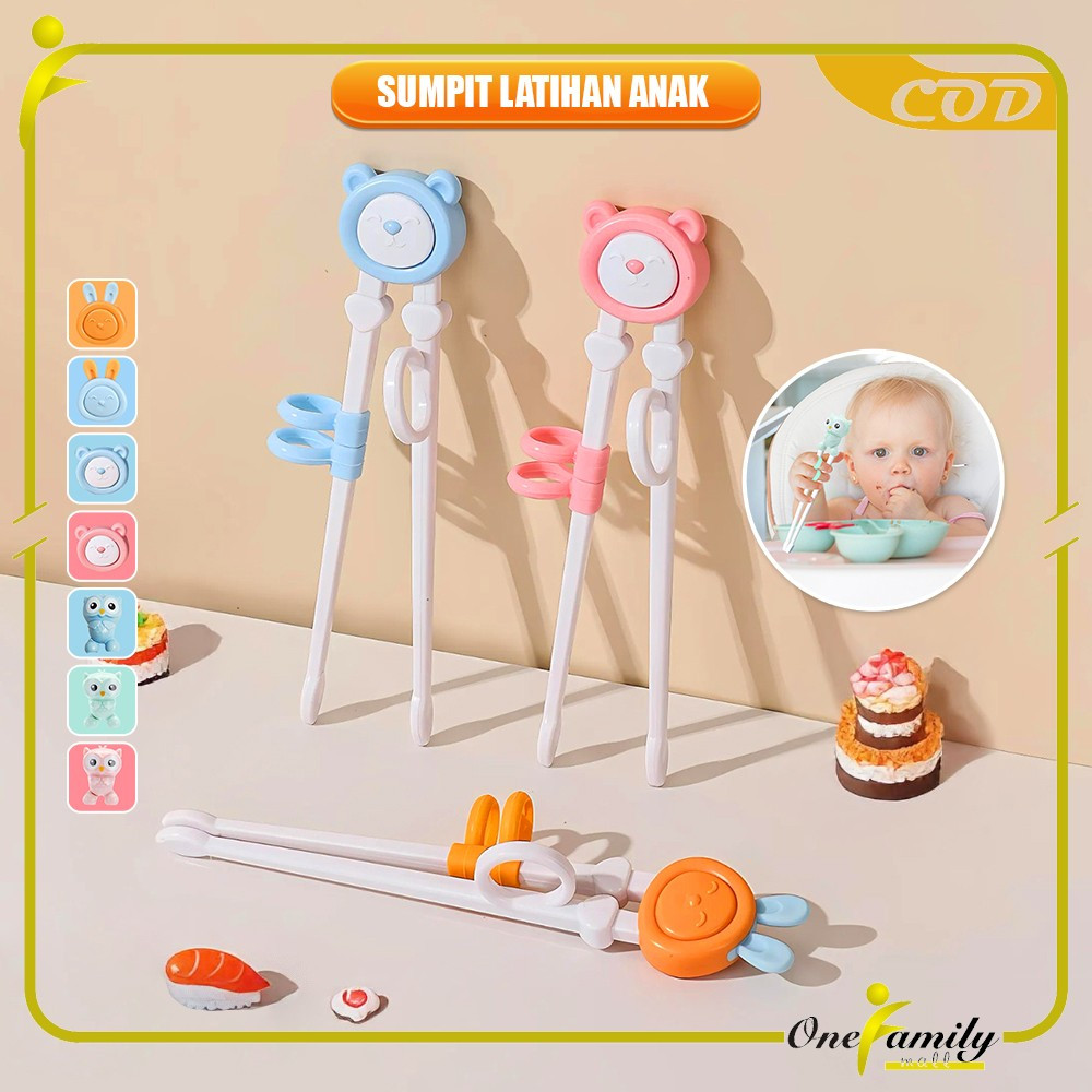 Jual ONE-C355 Sumpit Anak Karakter Training Chopstick / Sumpit Anak ...