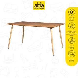 Jual Atria Meja Adella Persegi Panjang Ash Wood | Shopee Indonesia