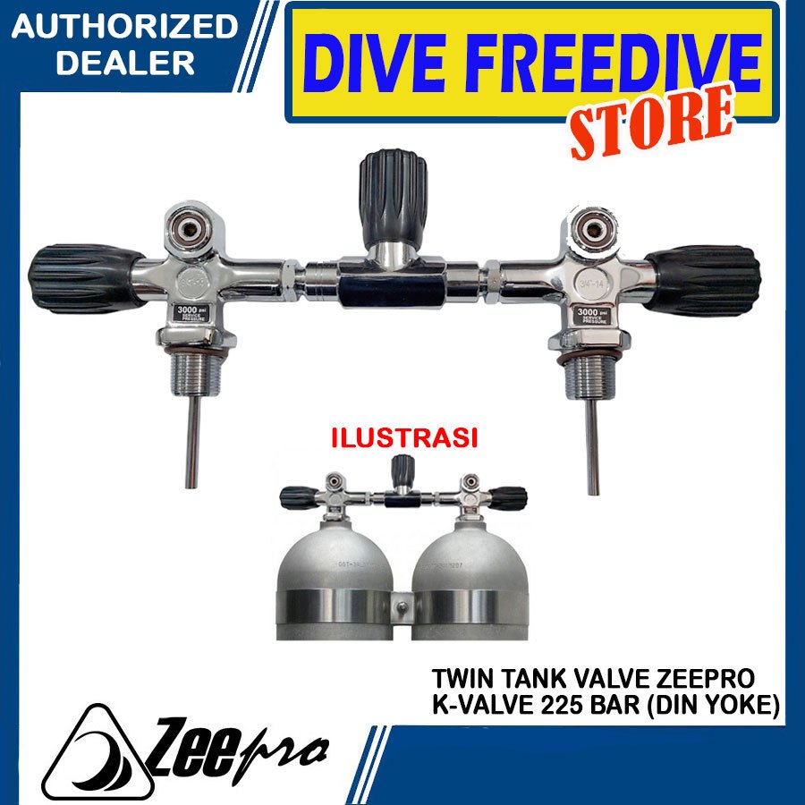 Jual Double Twin Tank K-Valve Valve Zeepro USA Tech 225 Bar Din To Yoke ...