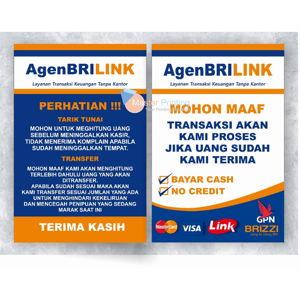 Jual stiker agen brilink | Shopee Indonesia