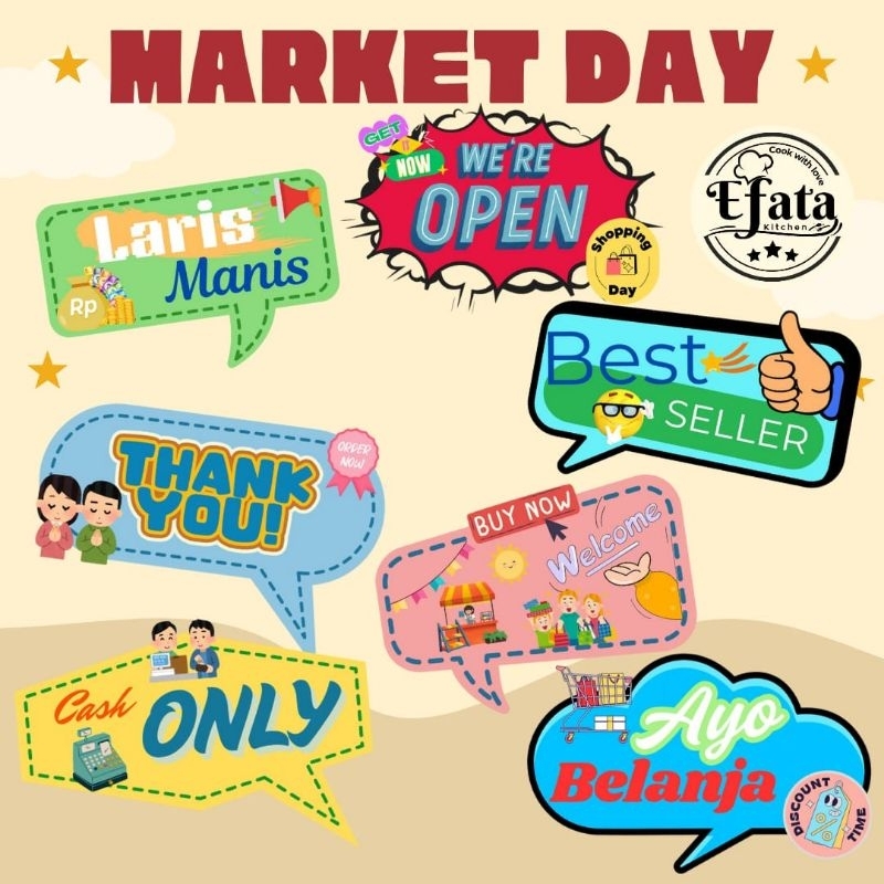 Jual Photo Props Market Day, assesories Market Day, Photo Booth ...