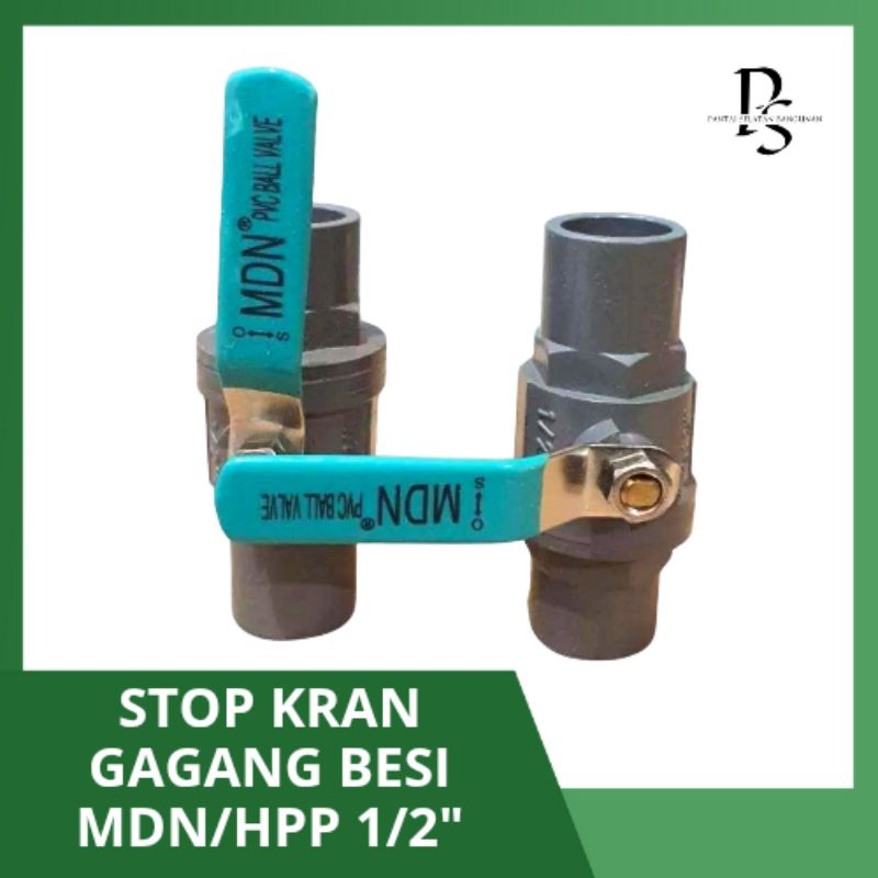 Jual Stop Kran / Ballvalve Gagang Besi MDN/HPP 1/2" | Shopee Indonesia