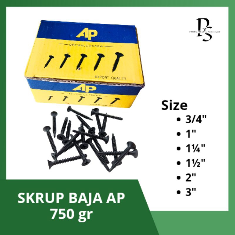 Jual SEKRUP BAJA / SKRUP GYPSUM AP 3/4" 1¼" 1½" 2" 3" | Shopee Indonesia