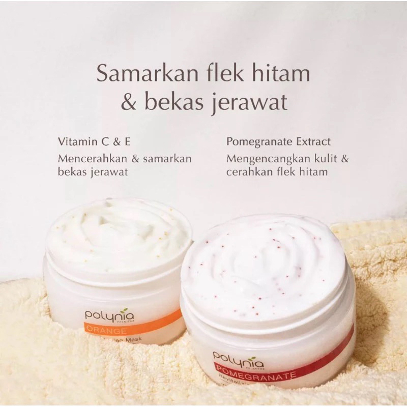 Jual POLYNIA Pomegranate Cream Masker Pomegranate Botox Mask - POLYNIA ...