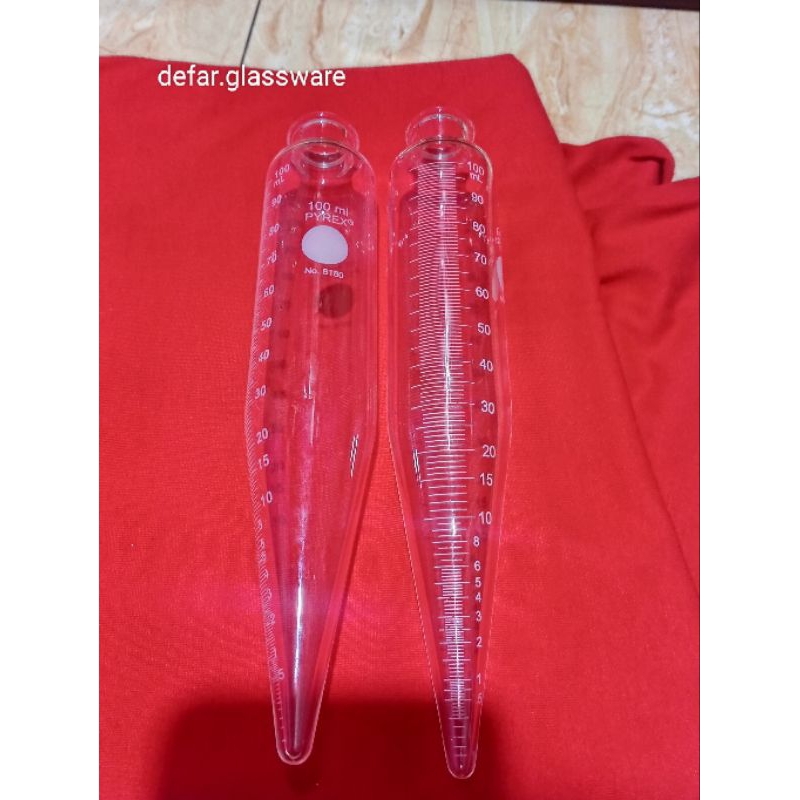 Jual Tabung centrifuge tube (Pyrex) 100 ML full skala no seri 8180 ...