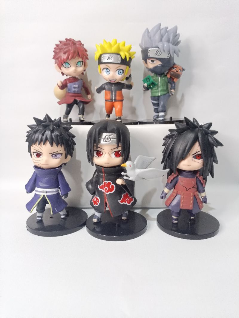Jual figure naruto madara obito itachi gara kakashi chibi | Shopee ...