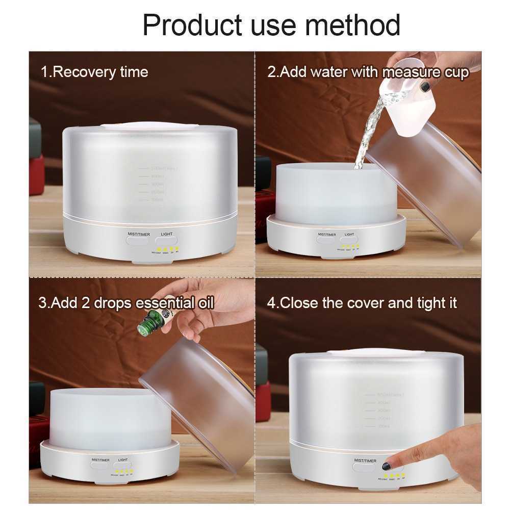 Jual Taffware HUMI Humidifier 7 Color RGB LED 500ml with Remote Control ...