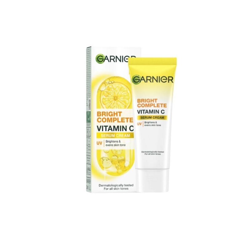 Jual Garnier Bright Complete Vitamin C Serum Cream UV 20Ml / Day Cream | Shopee Indonesia