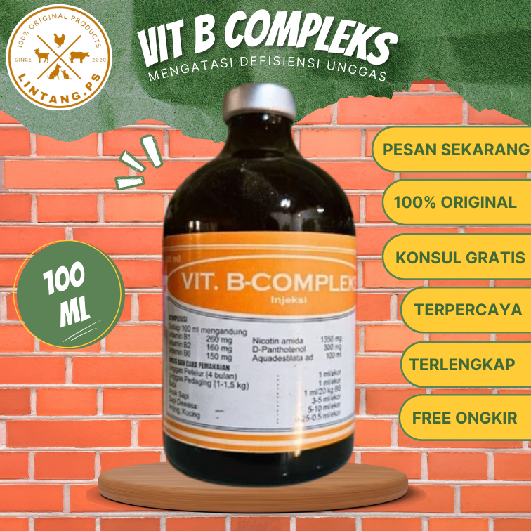 Jual B komplek 100ml Injeksi - Vitamin B komplek Injeksi - B Plex ...