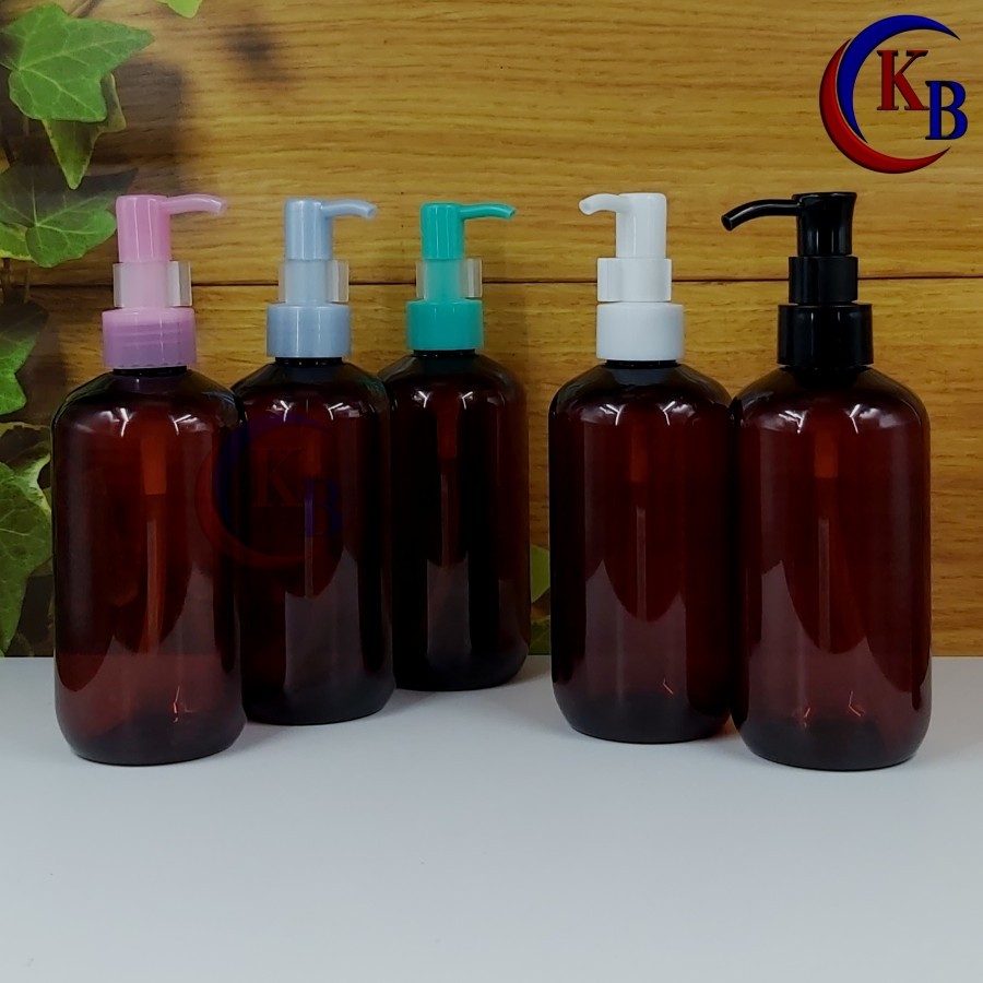Jual BOTOL PUMP LOTION 250 ML CLIP SMOOTH NECK 24 / BOTOL PLASTIK PET SBR AMBER 250ML | Shopee ...