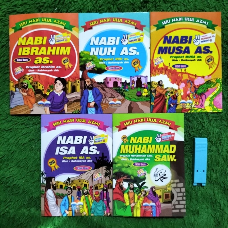 Jual SATU PAKET ISI 5 BUKU CERITA ANAK SERI NABI ULUL AZMI NABI IBRAHIM NUH MUSA ISA MUHAMMAD AS ...