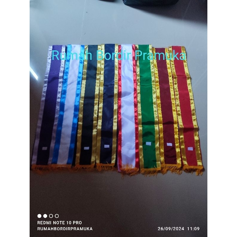 Jual SELENDANG WARNA POLOS SELENDANG WISUDA SELENDANG UPACARA HARGA ...