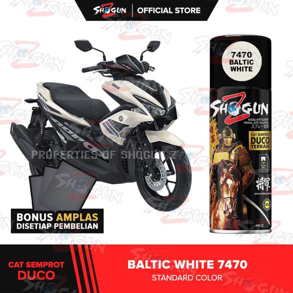 Jual Cat Semprot Motor Shogun Z Paint Baltic White 7470 - Warna Krem ...