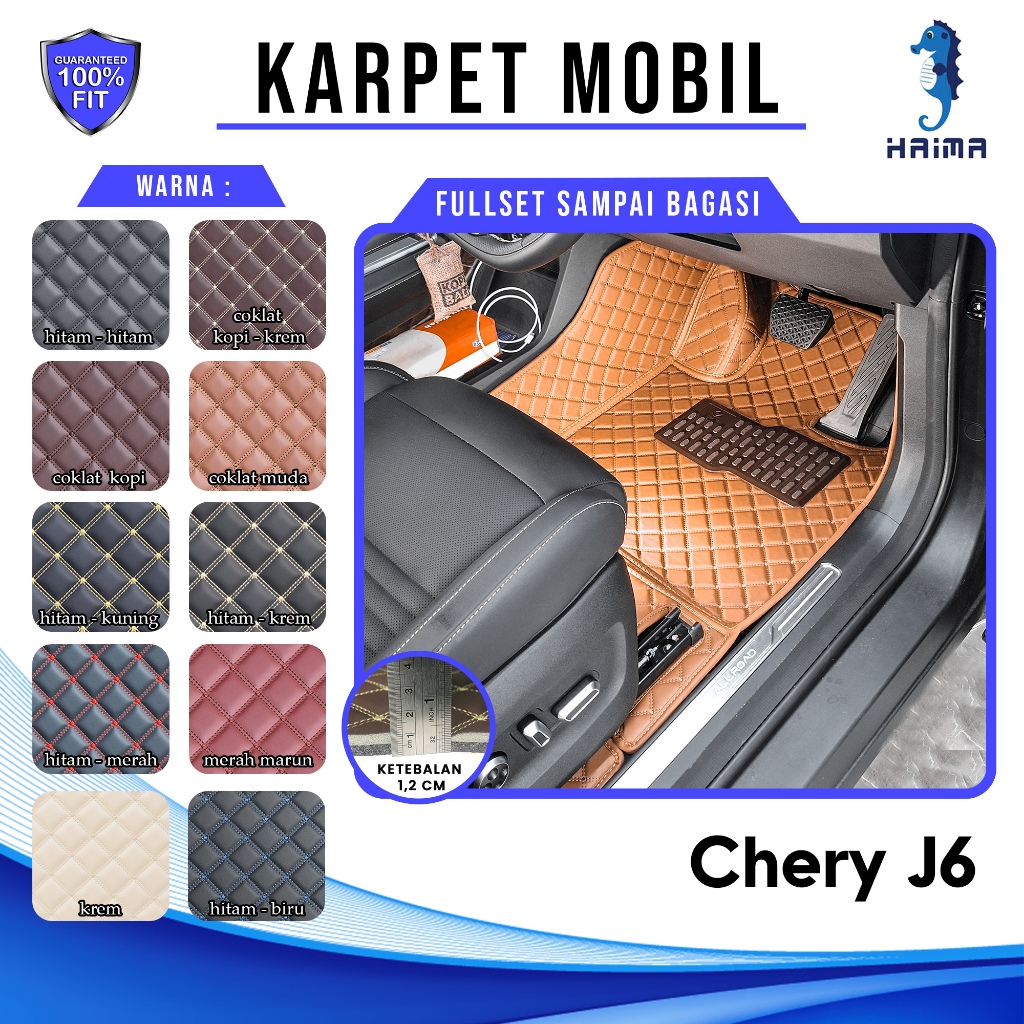Jual Haima Karpet Mobil Chery J6 fullset Premium Car Floor mat | Shopee ...