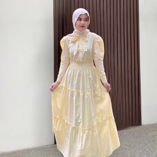 Jual NOUMI DRESS/ PUFFY DRESS/ DRESS VINTAGE /KOREAN LOOKS / HARI RAYA ...