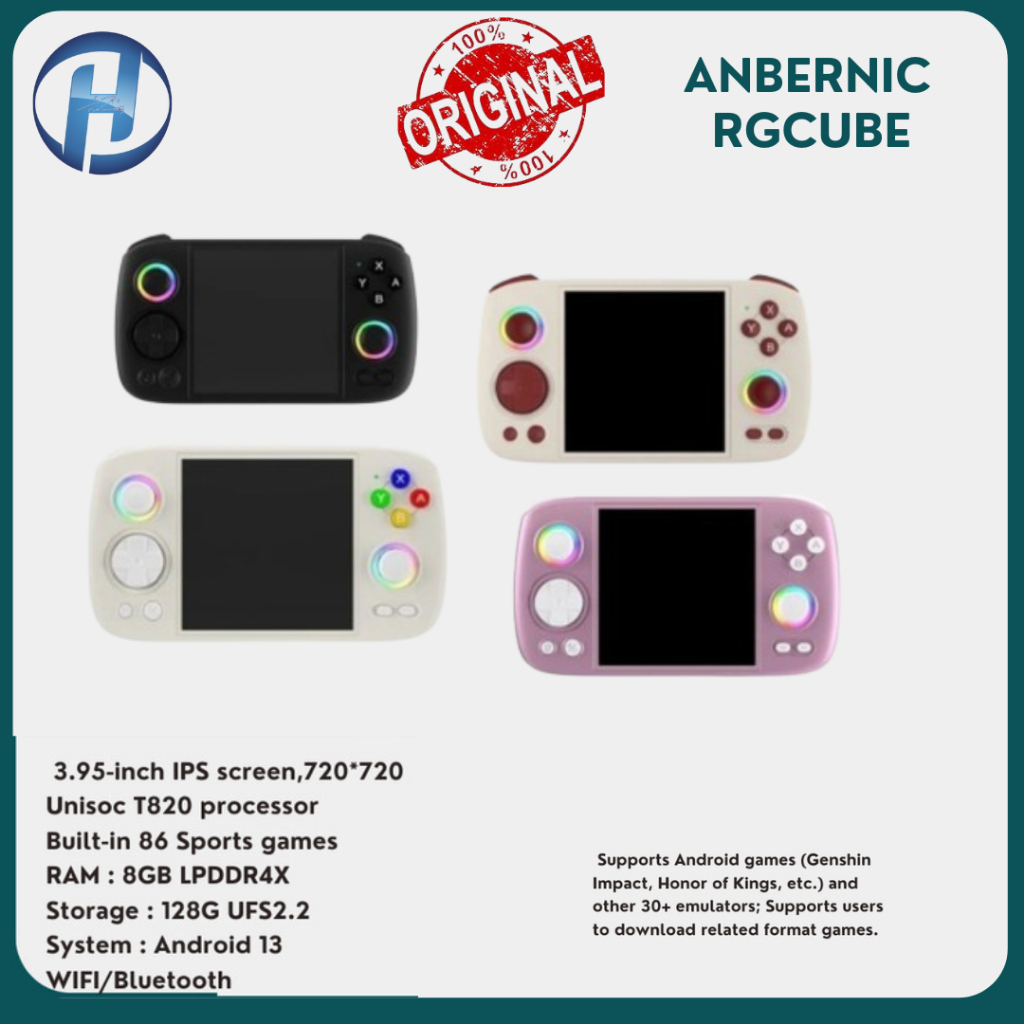 Jual ANBERNIC RG Cube Handheld Android OS Retro Video Game Console ...