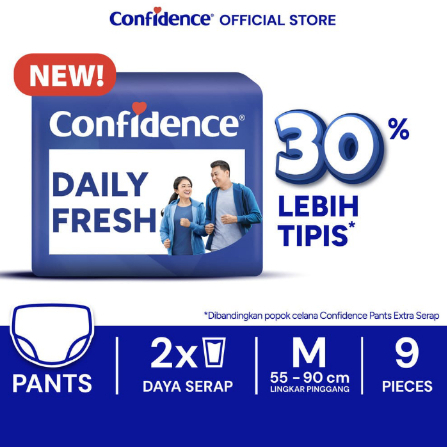 Jual CONFIDENCE Pants Daily Fresh M9 pcs | Shopee Indonesia