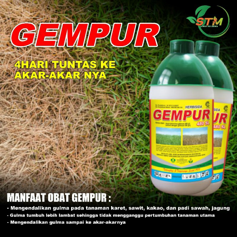 Jual GEMPUR 480 SL 1 LITER DAN 500 ML/obat rumput mati sampai akar ...