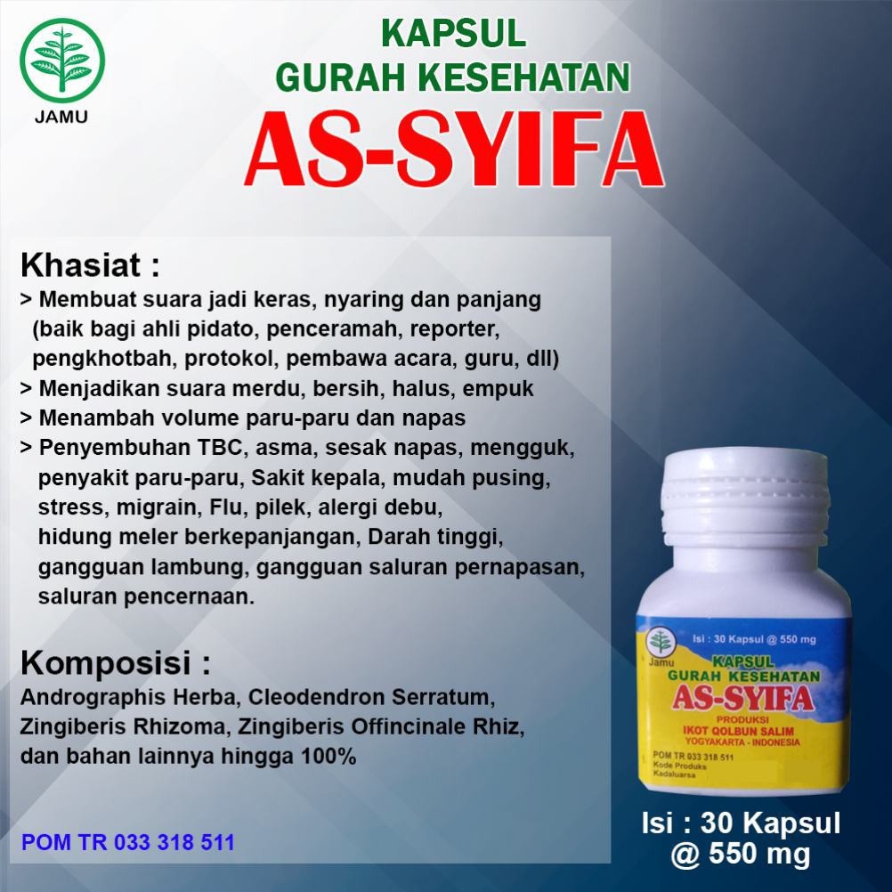 Jual Kapsul Gurah Kesehatan As-Syifa | Shopee Indonesia