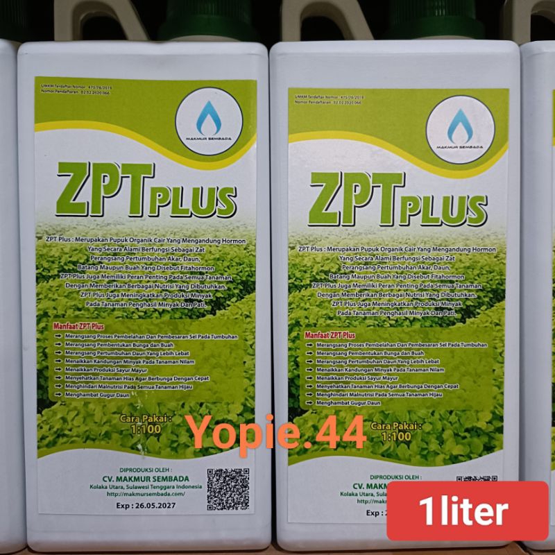 Jual pupuk Zpt plus makmur sembada 1liter pemacu pertumbuhan tanaman ...