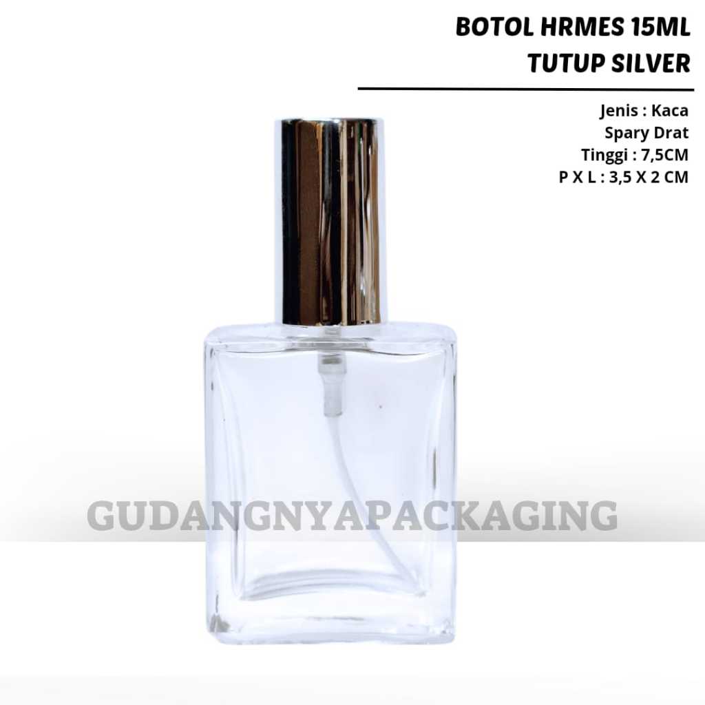 Jual Botol Parfum Hrmes 15ML - Botol Parfum hermes Spray Drat - Botol ...