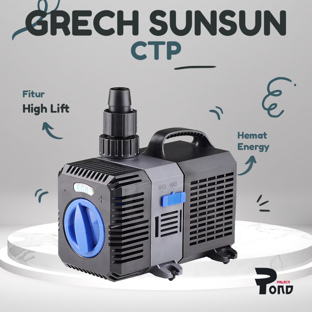 Jual Pompa Air Grech Sunsun RAJA CTP 7000 LPH Water Pump Skimmer Koi ...