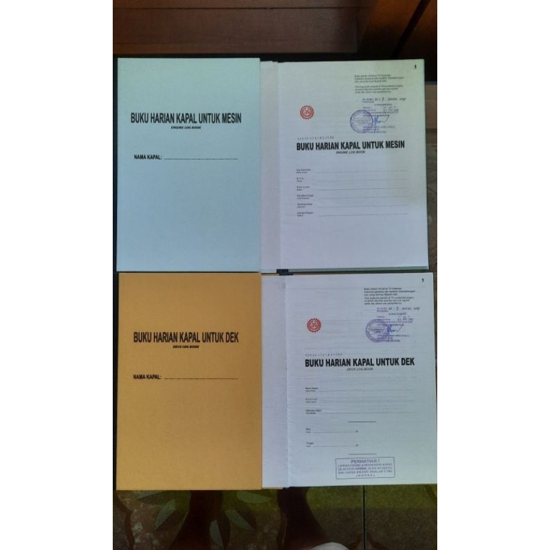 Jual Promo 1Set Deck Engine Log Book - TERBARU 2025 - Dek Log Book Dan ...