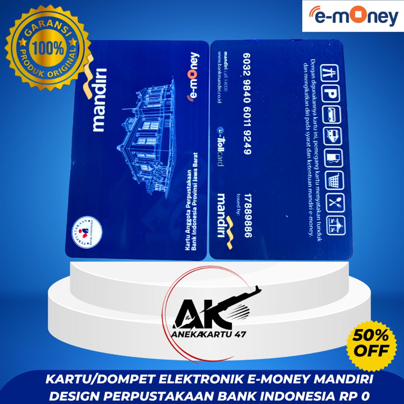 Jual Kartu Emoney mandiri E-Money E-Toll Dompet elektronik ...