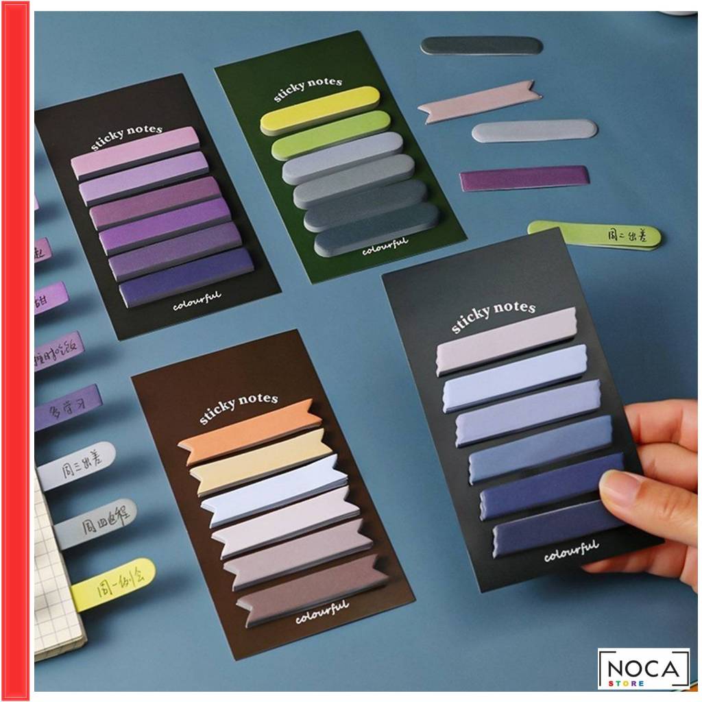 Jual NCS - Tempelan Kertas Catatan Gradasi 6in1 Warna Gradiasi Sticky ...