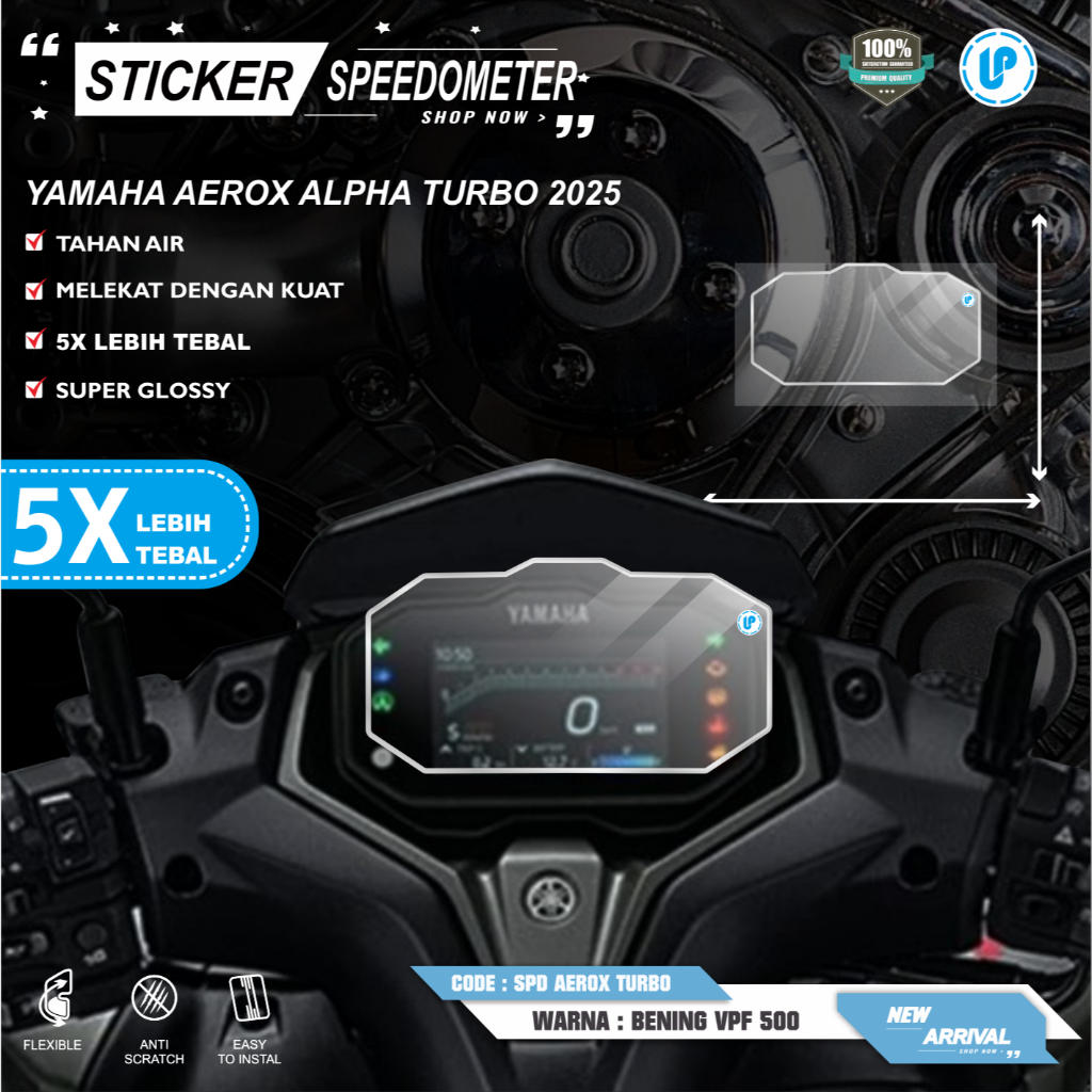 Jual STICKER ANTIGORES SPEEDOMETER ALL NEW YAMAHA AEROX ALPHA TURBO ...