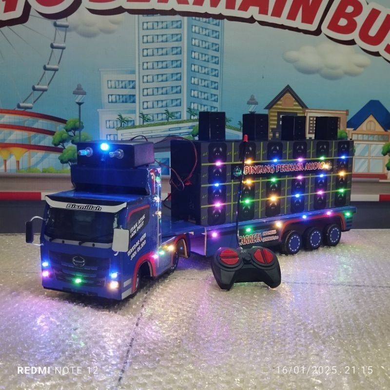 Jual miniatur truk sound horeg carreta Indonesia / miniatur truk horeg bintang perkasa /mainan ...