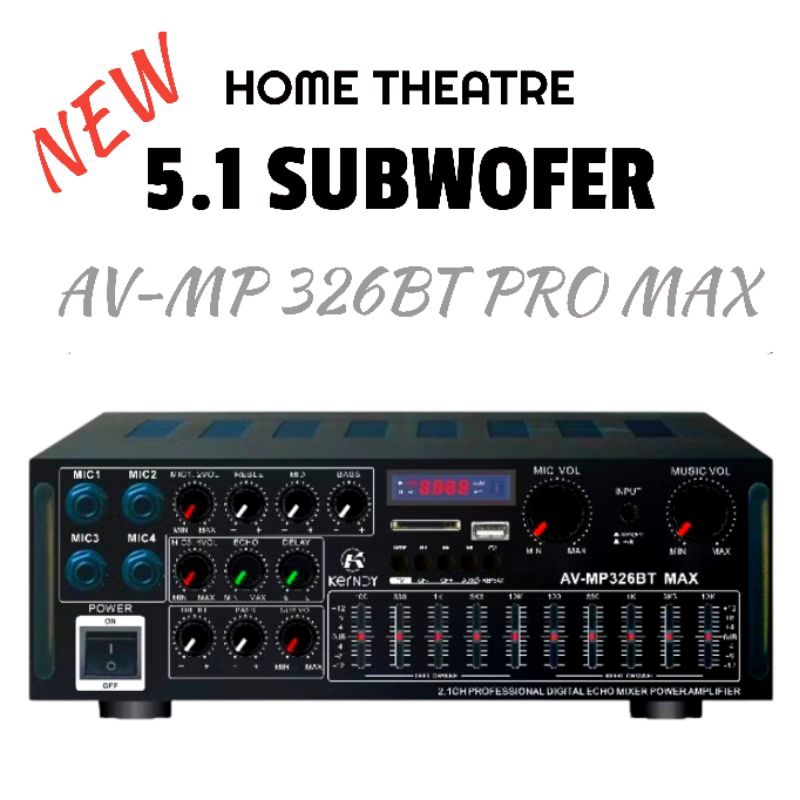 Jual AMPLIFIER AV-MP326BT PRO MAX STEREO HOME THEATRE 5.1 SUBWOFER ...