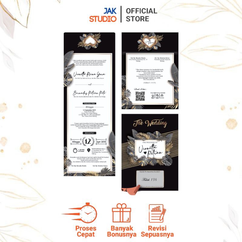 Jual Undangan Pernikahan Aesthetic / Undangan Viral Terbaru / Undangan ...
