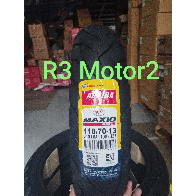 Jual BAN TUBELESS ASPIRA MAXIO RAVE 110/70-13 TL untuk matic Yamaha ...