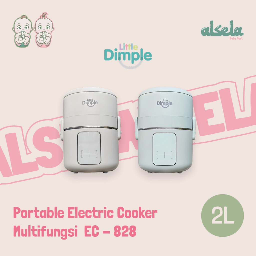 Jual Little Dimple Portable Cooker Electric EC828 Alat Masak MPASI Bayi ...