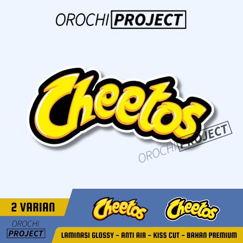 Jual Sticker Stiker Brand Logo Snack CHEETOS Vinyl Glossy Anti Air HP ...
